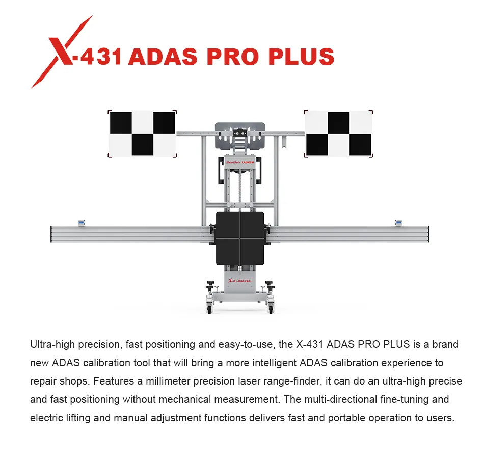 LAUNCH X-431 ADAS PRO PLUS Ultra-high Precision ADAS Calibration Tool ...